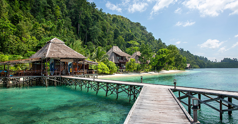 Holzchalets am Meer - Raja Ampat Unterkünfte